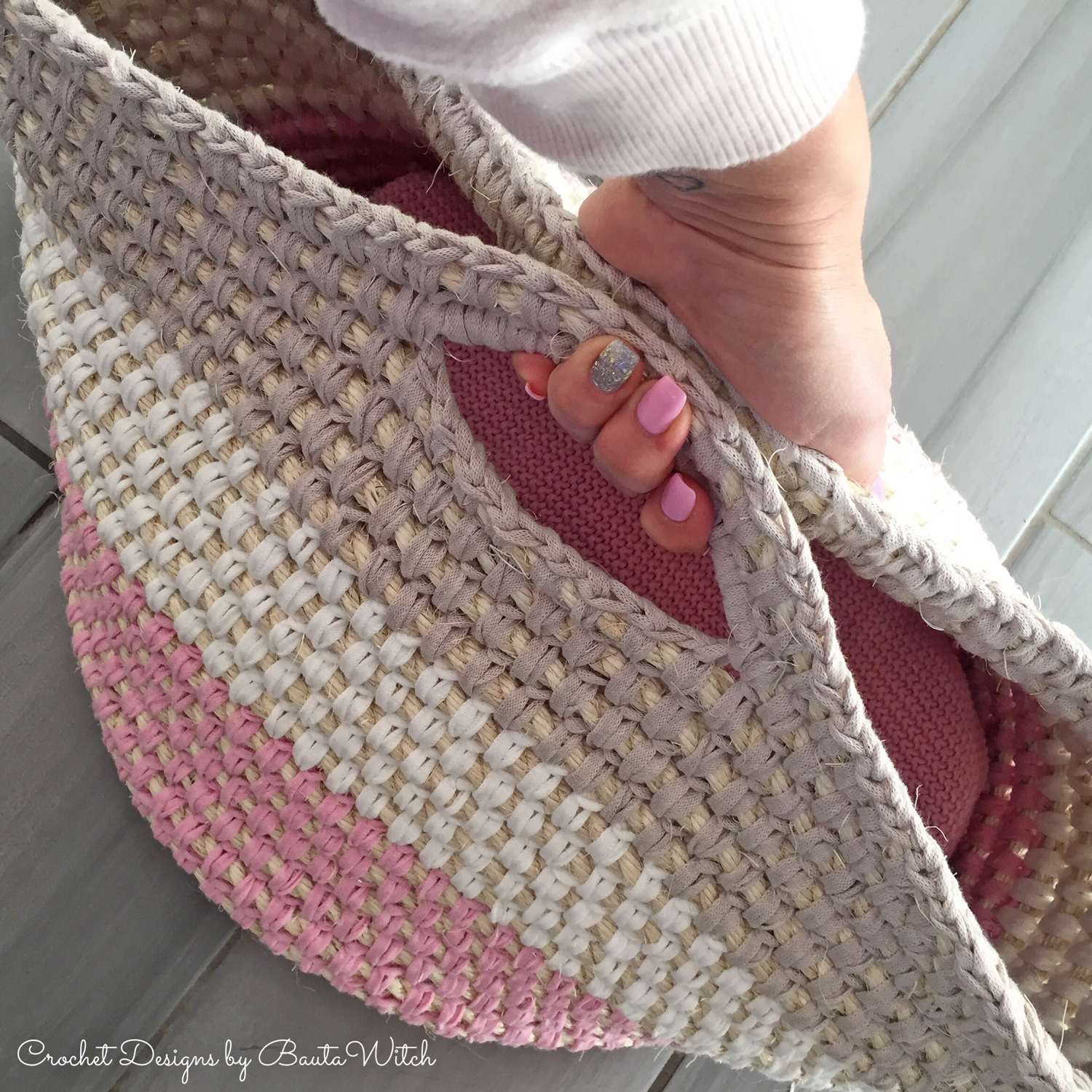 DIY – Virka förvaringskorg av rep och återvinningsgarn | BautaWitch