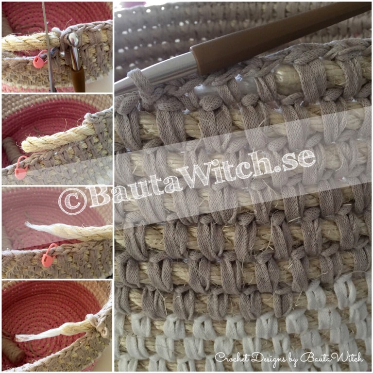 DIY – Virka förvaringskorg av rep och återvinningsgarn | BautaWitch