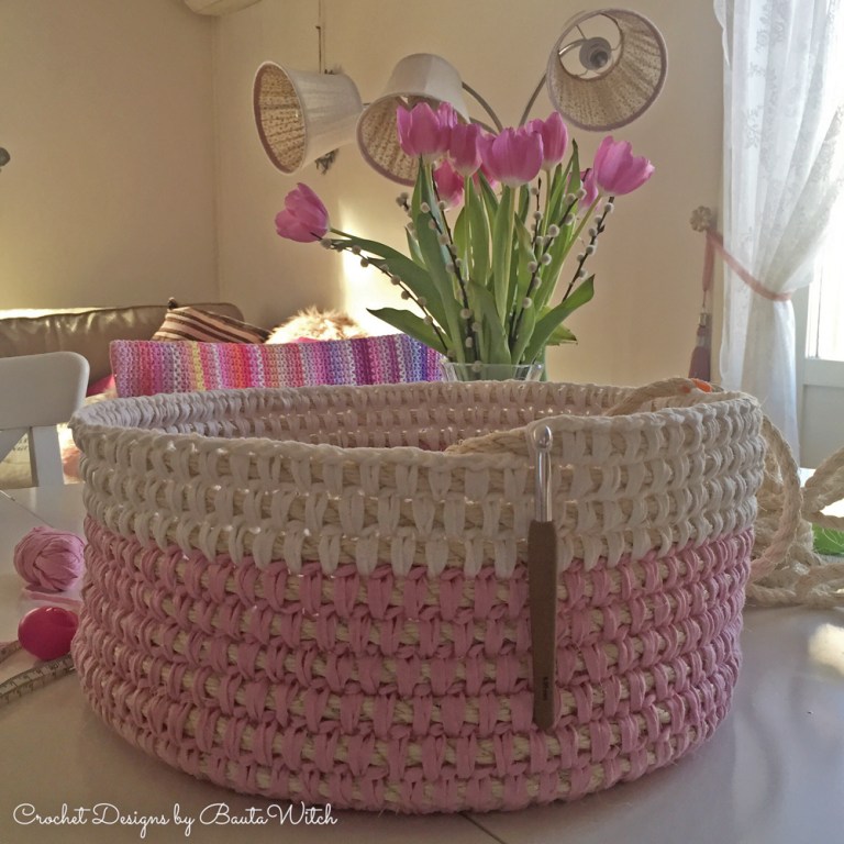 DIY – Virka förvaringskorg av rep och återvinningsgarn | BautaWitch