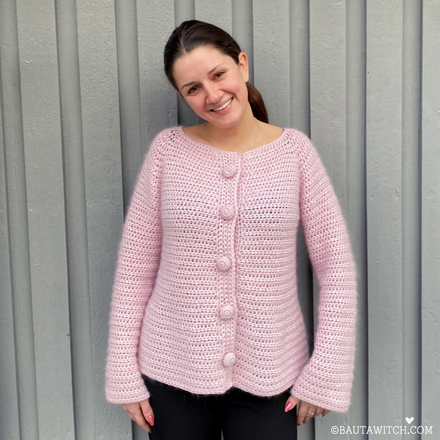 Rosa-virkad-kofta-by-BautaWitch-Bell | BautaWitch