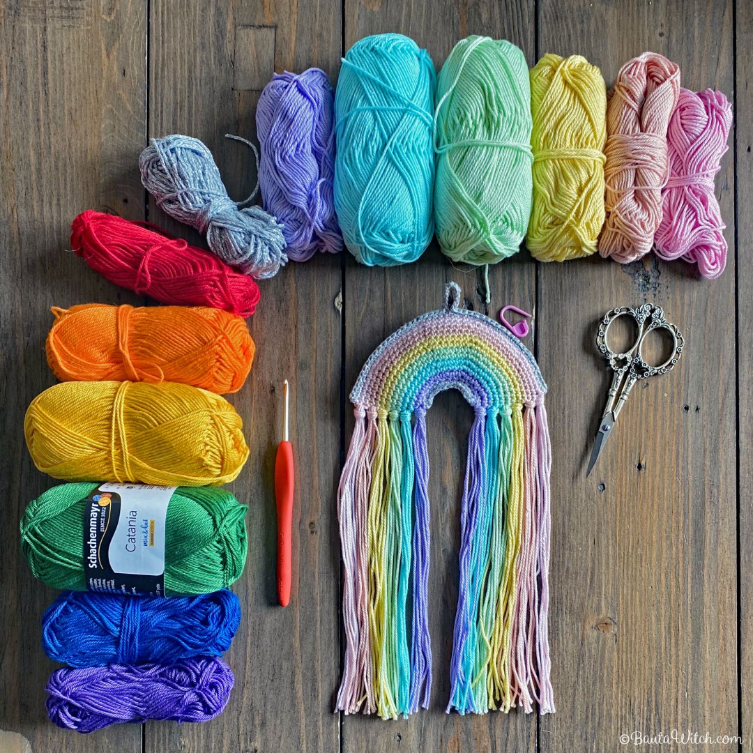 DIY – Liten virkad regnbåge som symboliserar hopp | BautaWitch