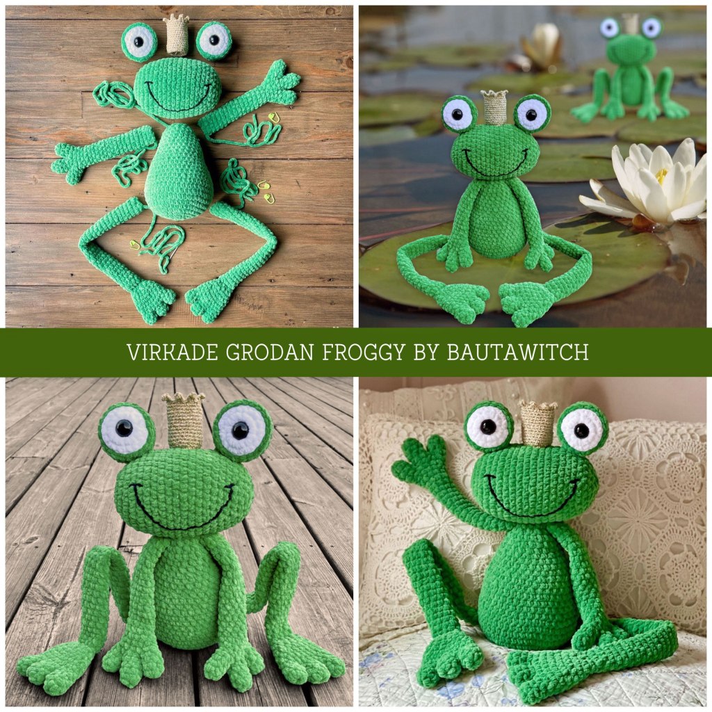 DIY – Den virkade kramgoa grodan, Froggy | BautaWitch