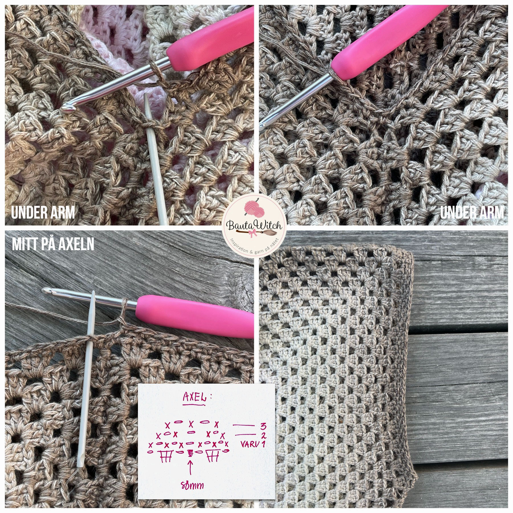 DIY- Virkad oversized topp för alla kroppar | BautaWitch