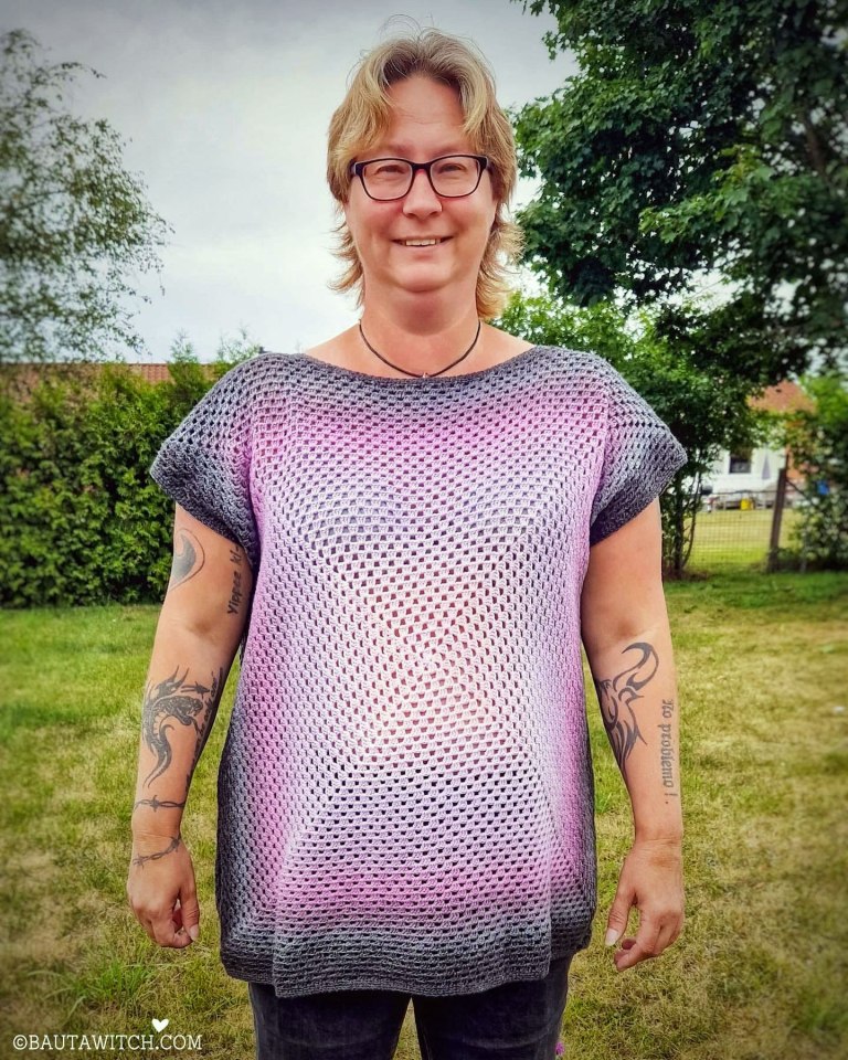 DIY- Virkad oversized topp för alla kroppar | BautaWitch