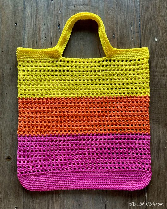 DIY – Virkad strandkasse i neonfärger | BautaWitch