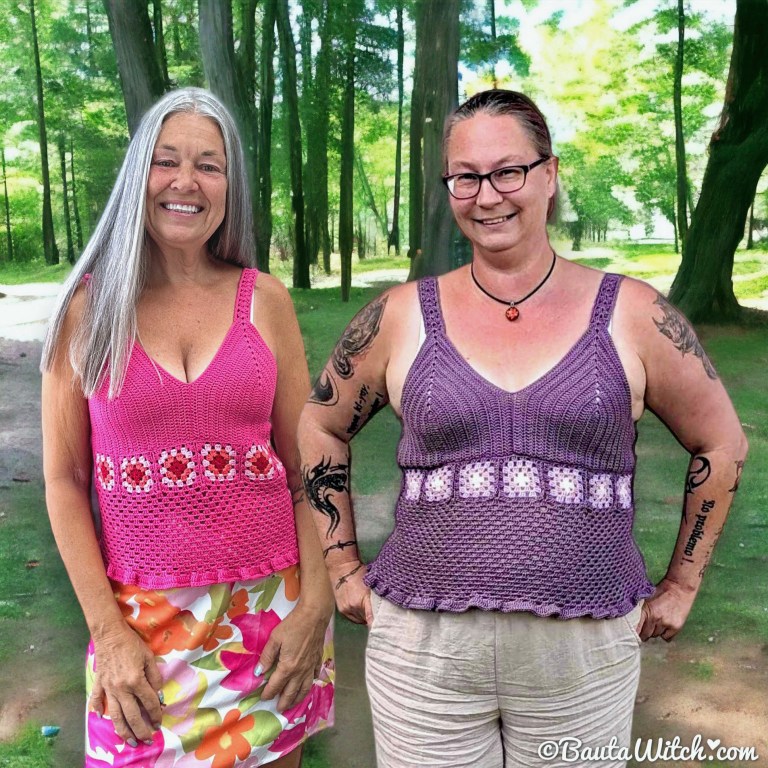 DIY – Virkat linne med mormorsrutor | BautaWitch